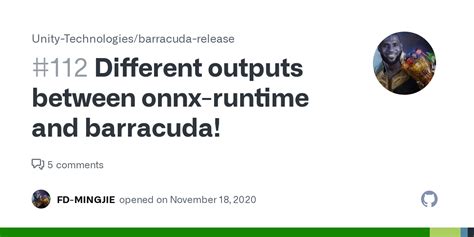 Different Outputs Between Onnx Runtime And Barracuda · Issue 112 · Unity Technologies