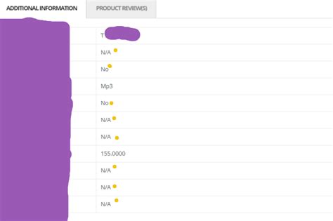 Magento 1 9 Empty Attributes Values Shows NO N A And NA How Can I Hide No Data Attribute