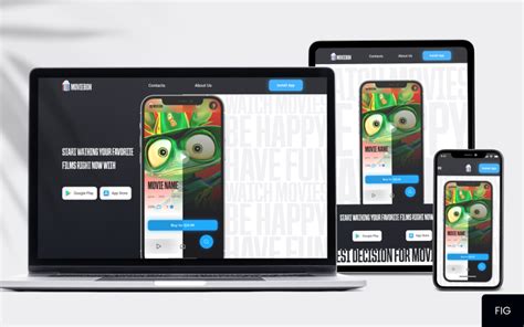 Moviebox — Online Cinema Mobile App Design Template