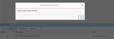 Cds Error Unexpected Token Eof When Creating Sap Community