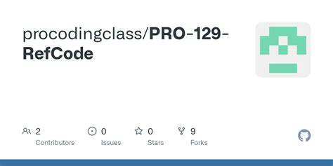 GitHub Procodingclass PRO RefCode