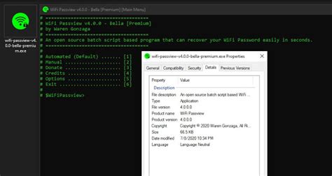 Wifi Passview V40 An Open Source Batch Script Based Wifi Passview