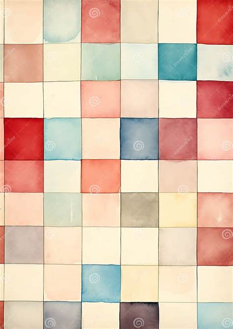 A Tiling Of Red Squares And Rectangles Stock Illustration Illustration Of Conceptual French
