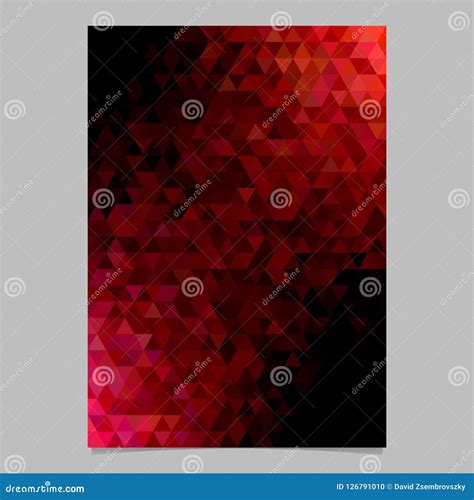 Abstract Triangle Brochure Background Template Stationery Design Stock Vector Illustration