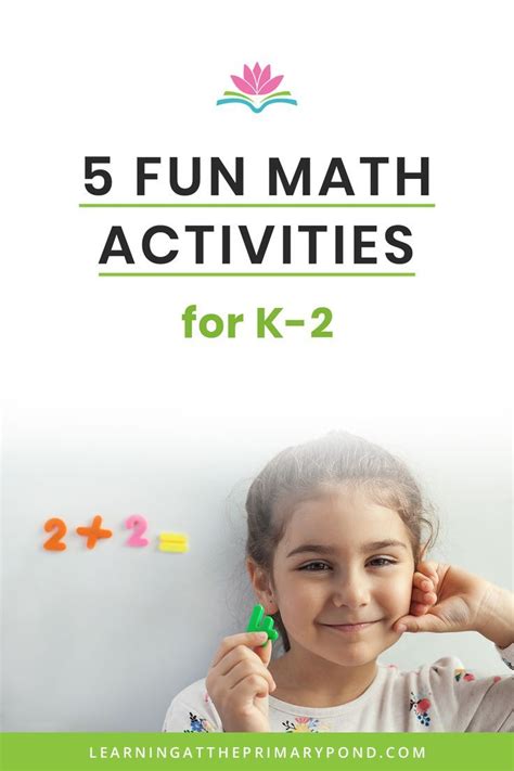 5 Fun Math Activities For K 2 Artofit