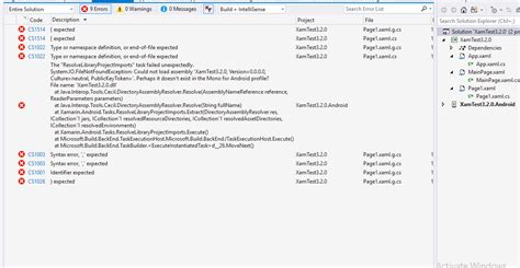 Getting Errors After Adding New Xaml Content Page In 320839982