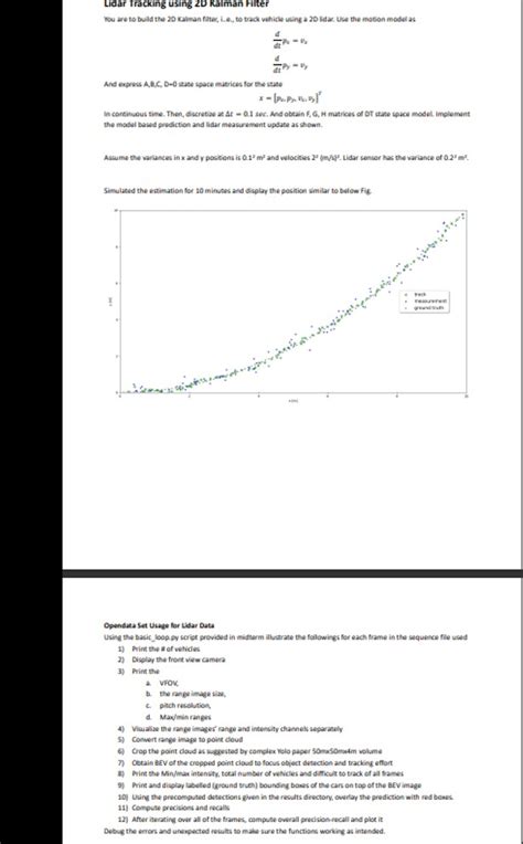 solved lidar tracking using 2d kalman filteryou are to build