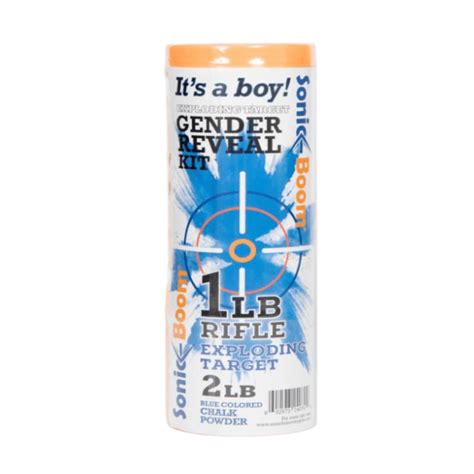 Sonic Boom Exploding Rifle Target Gender Reveal Kit Boy Rural King