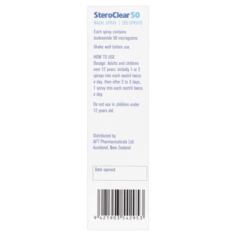 Buy Steroclear Nasal Spray 200 Doses Online At Chemist Warehouse®