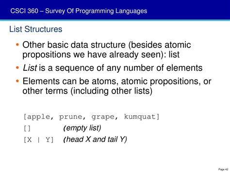 PPT CSCI Survey Of Programming Languages PowerPoint Presentation ID