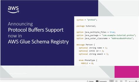 Exciting News From Aws Glue Schema Registry We Now Support Protocol Buffers Protobuf Schemas
