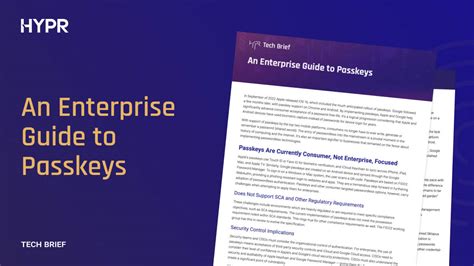 an enterprise guide to passkeys hypr