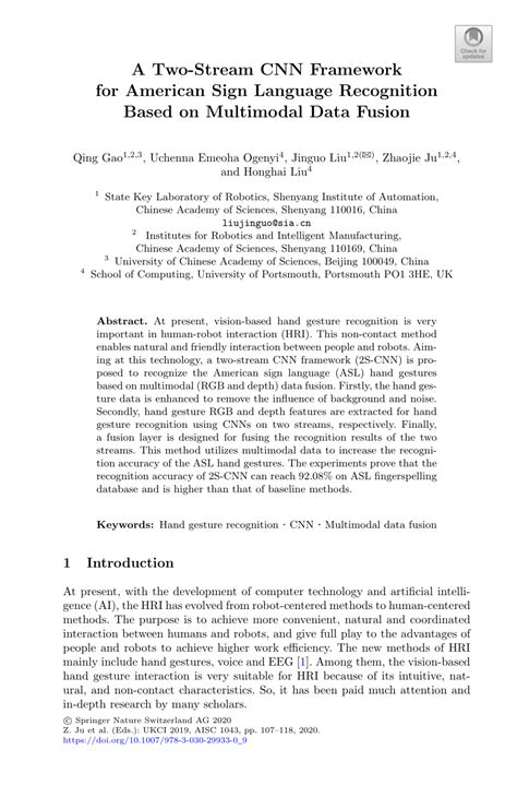 Pdf A Two Stream Cnn Framework For American Sign Language Recognition