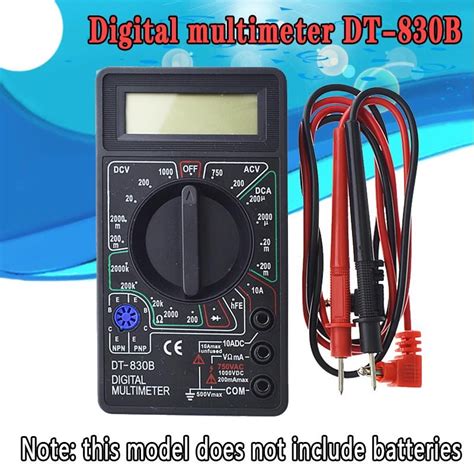 Digital Voltmeter Ohmmeter Ammeter Multimeter Handheld Tester T830 Acdc 750 1000v Amp Volt