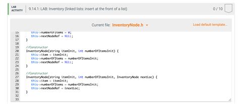 Solved 914 Lab Inventory Linked Lists Insert At The