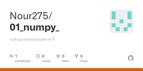 Github Nour27501numpy Лабораторная работа 1