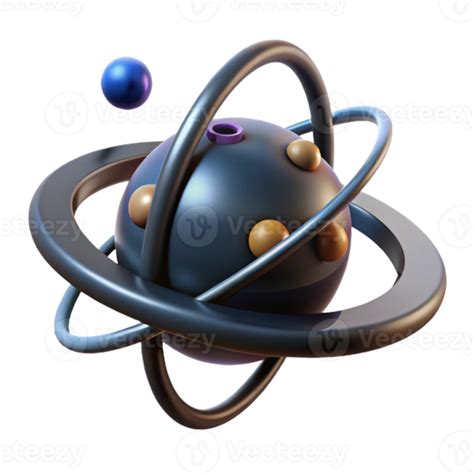 Abstract Atomic Structure 3d Orbital Model 56088500 Png