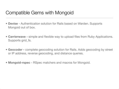 Mongodb And Ruby On Rails Pdf Databases Computer Software And