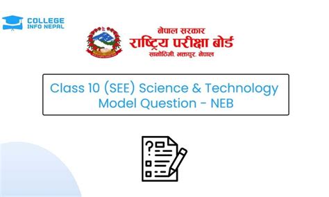 Class SEE Science Model Question