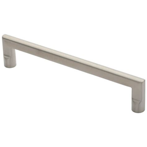 Flat D Bar Door Pull Handle 315 X 15mm 300mm Fixing Centres Satin Steel On Onbuy
