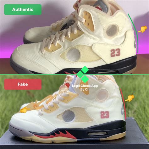 How To Tell If Jordan 5 Off White Sail Are Fake 2024 Artofit