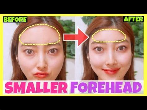 Make Your Forehead Smaller With This Exercise Get Narrow Forehead Naturally Small Forehead