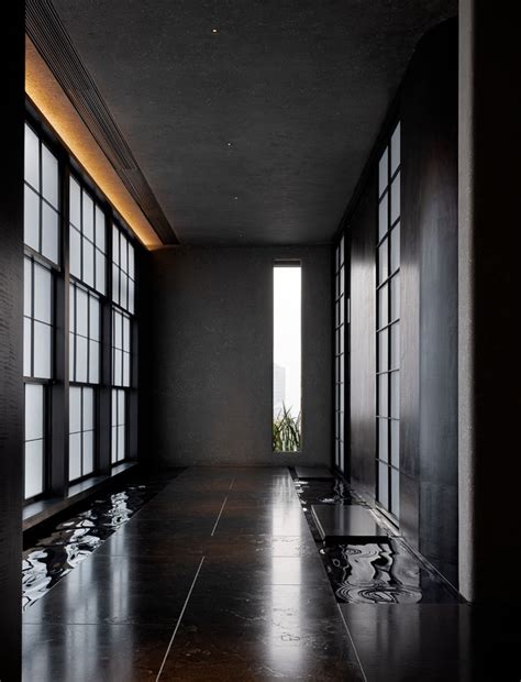 首发｜极简设计，触动感官与心灵的质朴之美！ Small Courtyards Light In The Dark French Windows