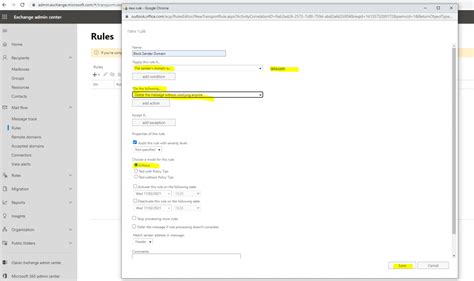 Office Exchange Online Block Sender Domain Matrixpost Net