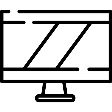 Television Monitor Vector SVG Icon - SVG Repo