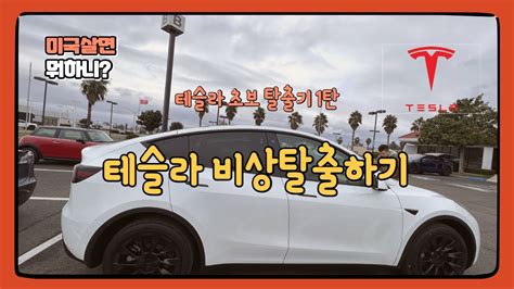 테슬라 초보탈출 설명서 1탄 수동으로 문열고 비상탈출하기 Youtube