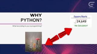Demystifying Data Science Using Python PPT