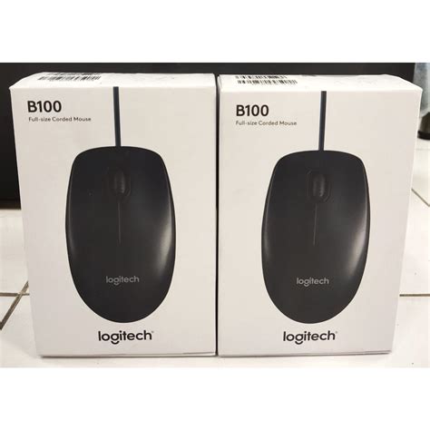 Jual MOUSE USB LOGITECH B100 ORIGINAL Shopee Indonesia