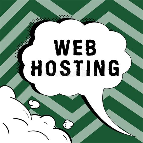 Inspiration Showing Sign Web Hosting Internet Concept The Activity Of Providing Storage Space