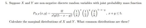 Solved Suppose X And Y Are Non Negative Discrete Random Chegg