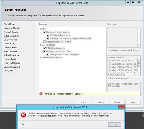 Sql Server SQL SQL Upgrade Failure Server Fault