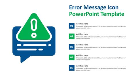 Error Message Icon Powerpoint Template Ppt Templates