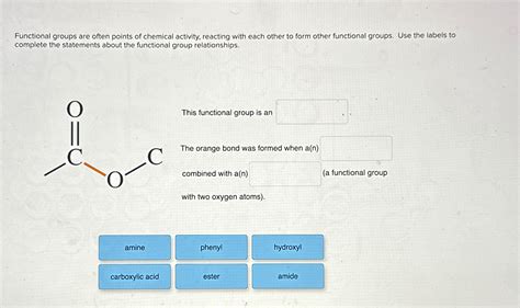 Solved Functional Groups Are Often Points Of Chemical Chegg Com