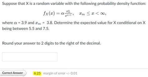 Solved Suppose That X Is A Random Variable With The Chegg