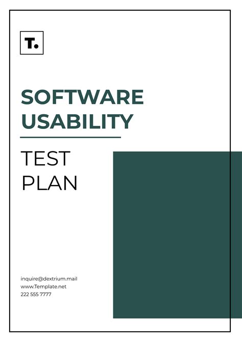 Free Software Test Plan Templates Editable And Printable