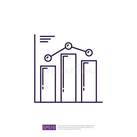 Statistic Diagram Bar Chart And Graph Outline Icon Stock Vector Illustration Of Graph Icon