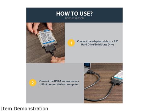 StarTech USB 3 0 To 2 5 SATA III Hard Drive Adapter Cable Newegg Com