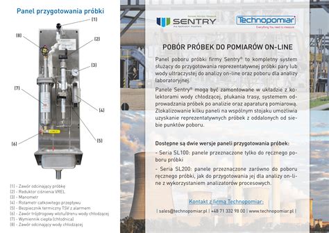 Panel Poboru Próbki Sentry Equipment Technopomiar Sp Z Oo