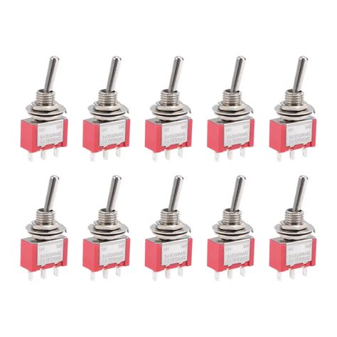 Uxcell переключатели 120 V/5A 250 V/2A 2 позиционный терминал SPDT ...