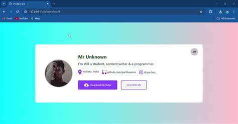 Created A Profile Card Using Html And Css Partha Biswas Posted On The Topic Linkedin