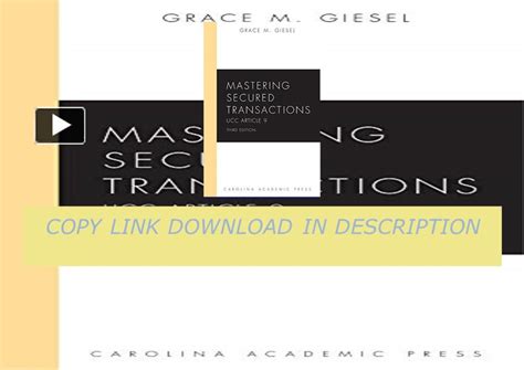 Ppt Download⚡ Mastering Secured Transactions Ucc Article 9 Mastering Series Third Edition