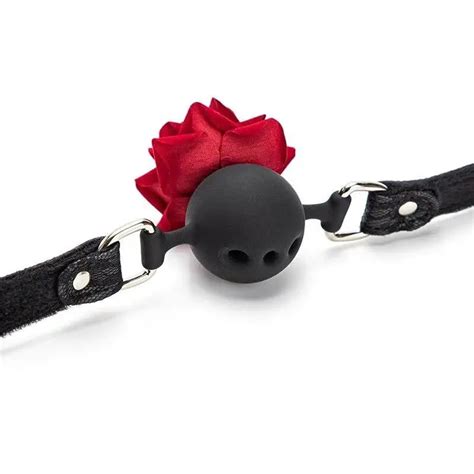 Rose Flower Ball Gag For Stylish Bdsm Play Cosparty