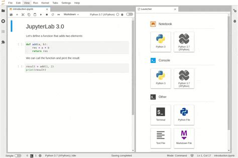 jupyterlab 3 0发布：支持中文界面，安装插件无需node js 搜狐大视野 搜狐新闻