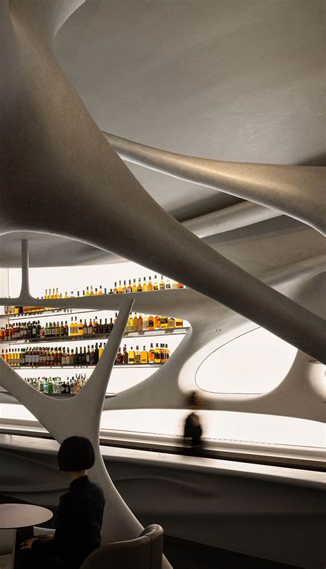 Neuron Like Interior By Ad Architecture Combines Purity And Complexity For Cafe And Bar In Shenzhen