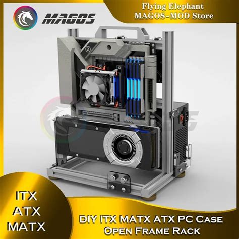 Diy 게이머 캐비닛 모드 Itx Matx Pc 케이스 알루미늄 크리에이티브 Atx 타워 데스크탑 게이밍 컴퓨터 섀시 랙