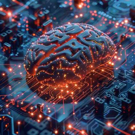 Premium Photo Neural Circuit And Electronic Cyber Brain In A Quantum Computing System